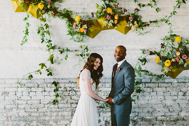 Modern Meets Organic Wedding Editorial » The Redfield Blog